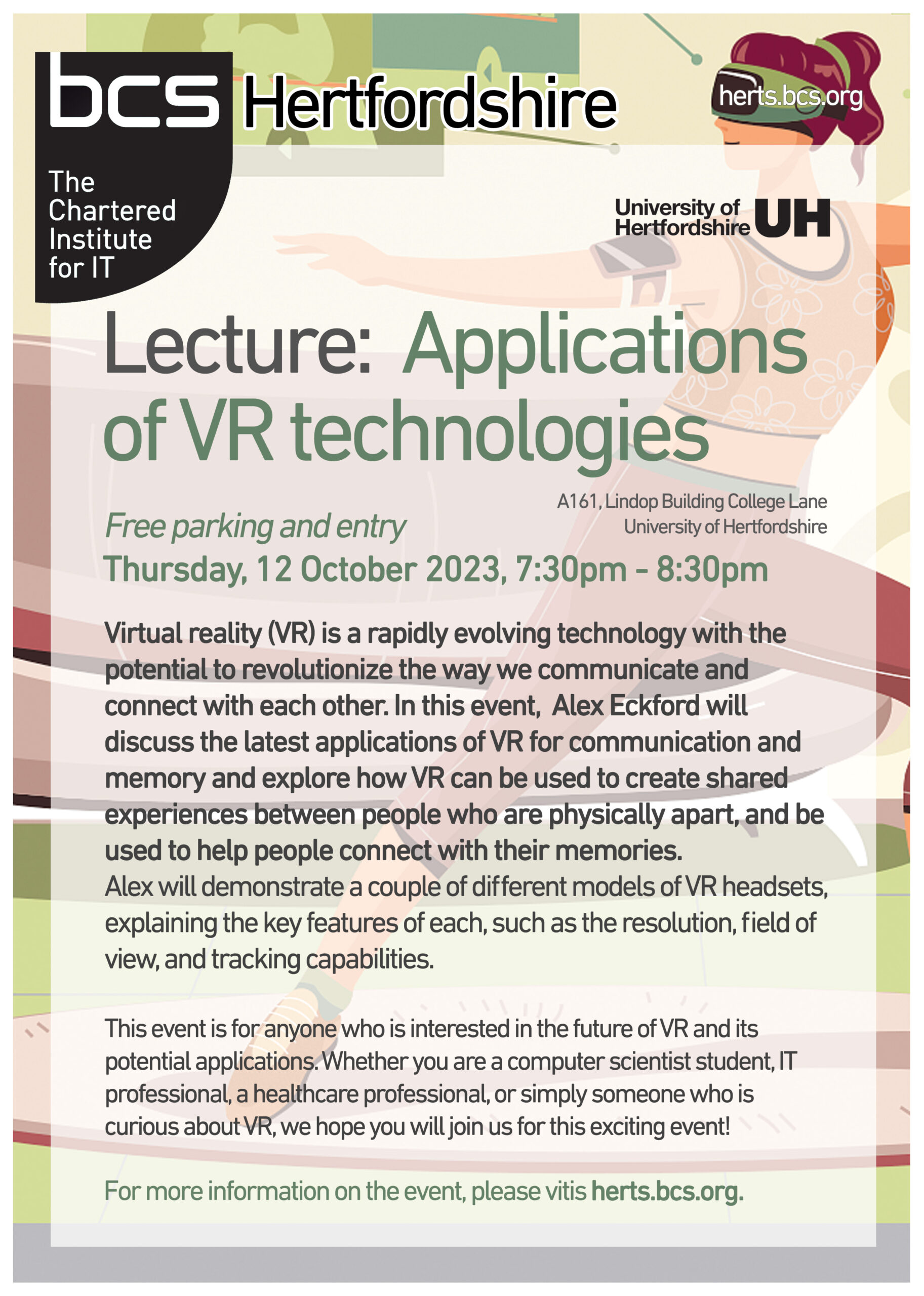 Applications of VR technologies - BCS Hertfordshire